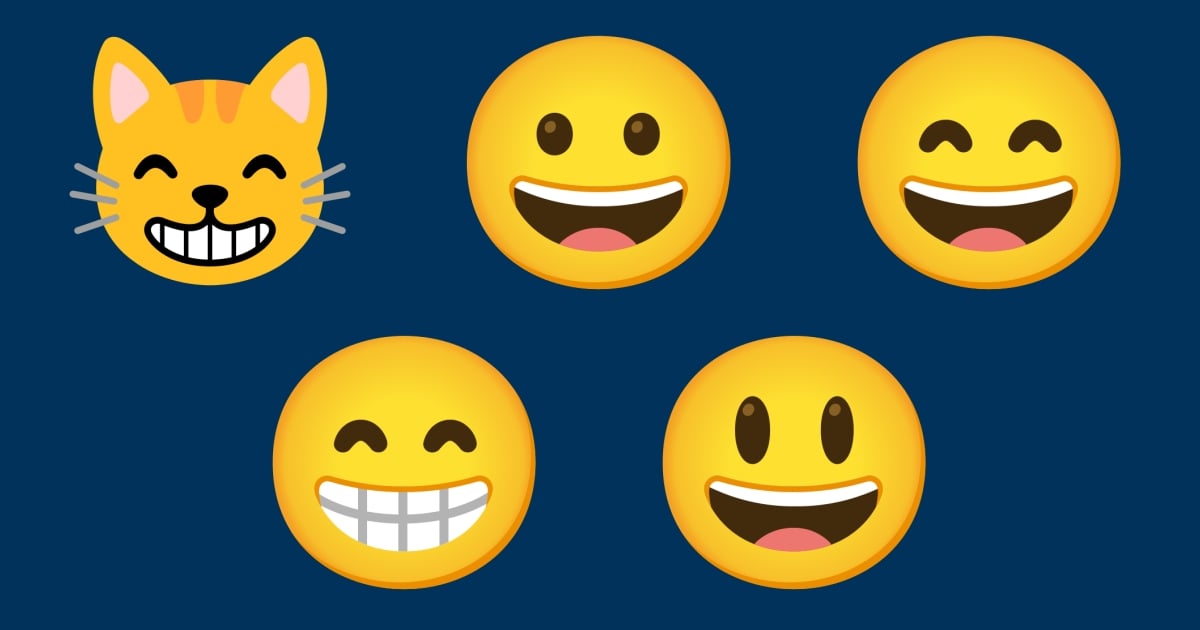 😀 Grin Emojis 😃 😄 😁 😸