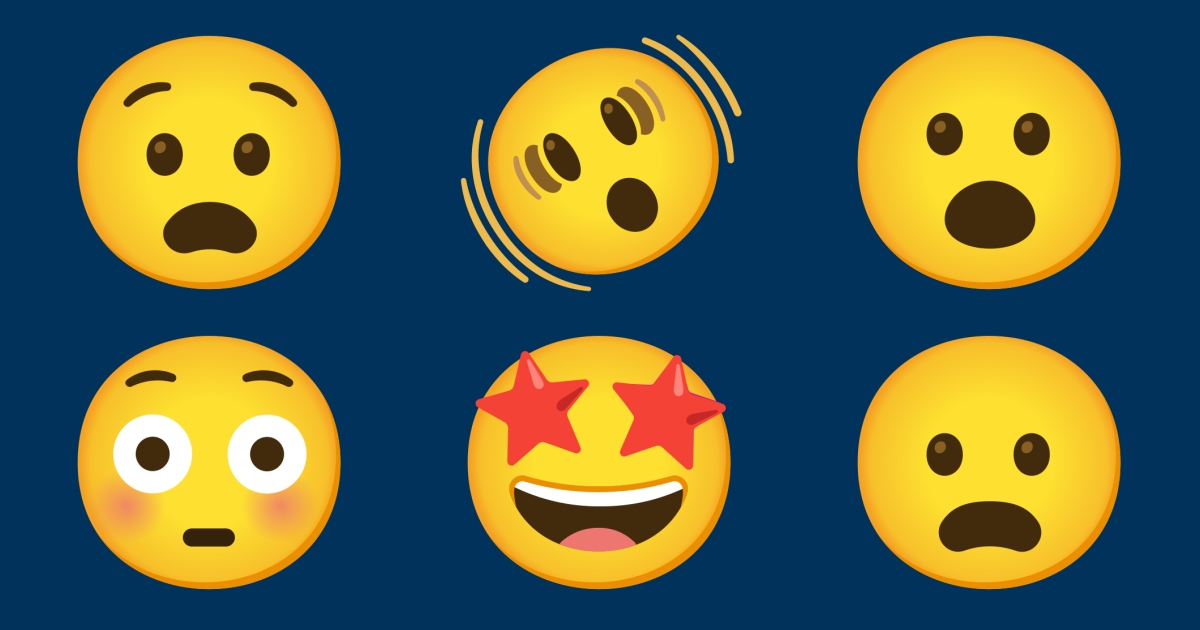 🤩 Wow Emojis 🫨 😮 😳 😦 😧