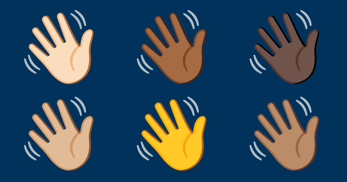 👋 Ttfn Emojis 👋🏻 👋🏼 👋🏽 👋🏾 👋🏿