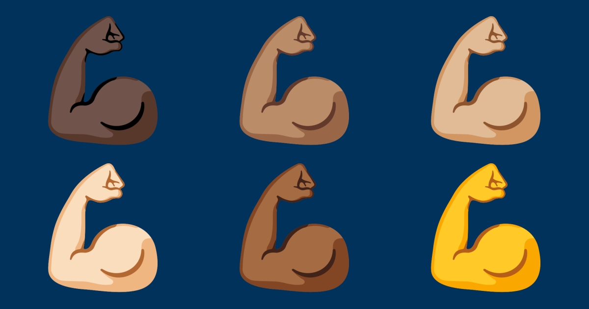 💪 Press Emojis 💪🏻 💪🏼 💪🏽 💪🏾 💪🏿