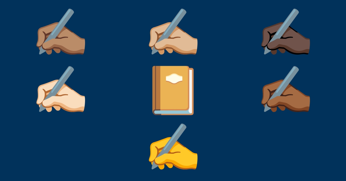 ️ Writing Emojis 📔 🏻 🏼 🏽 🏾 🏿