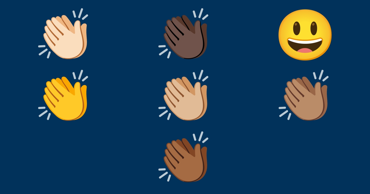 😃 Yay Emojis 👏 👏🏻 👏🏼 👏🏽 👏🏾 👏🏿