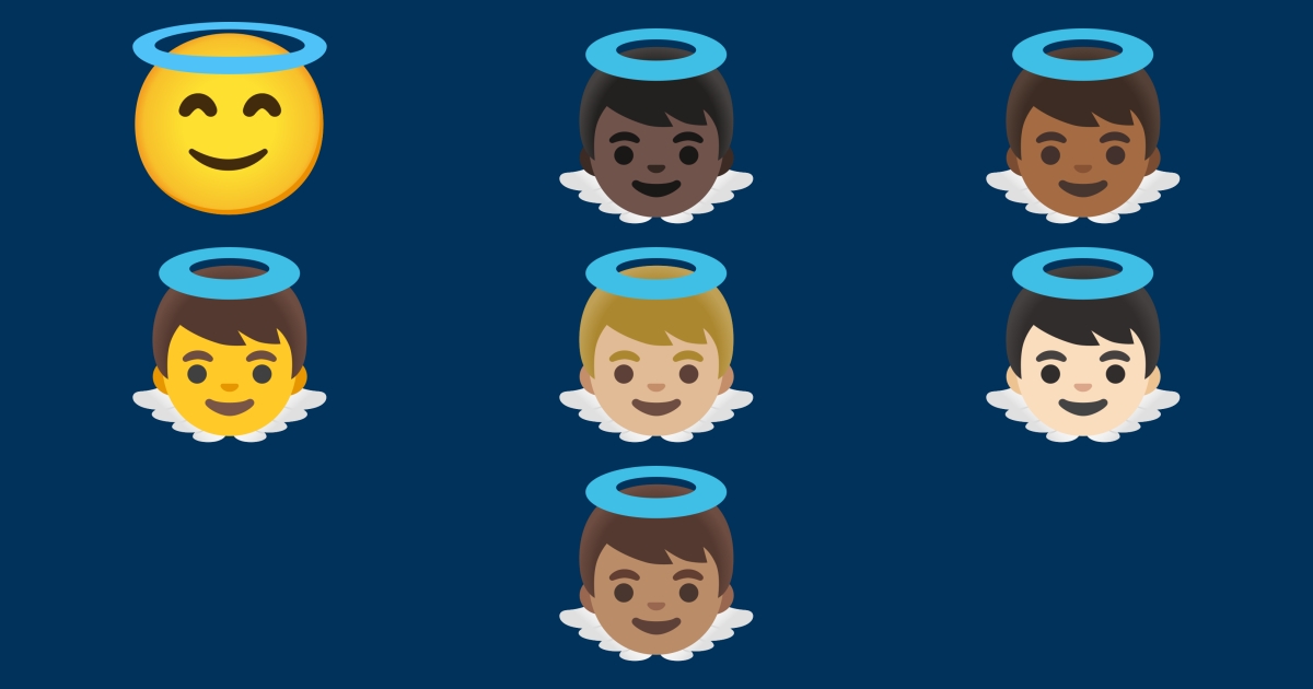 😇 Angel Emojis 👼 👼🏻 👼🏼 👼🏽 👼🏾 👼🏿