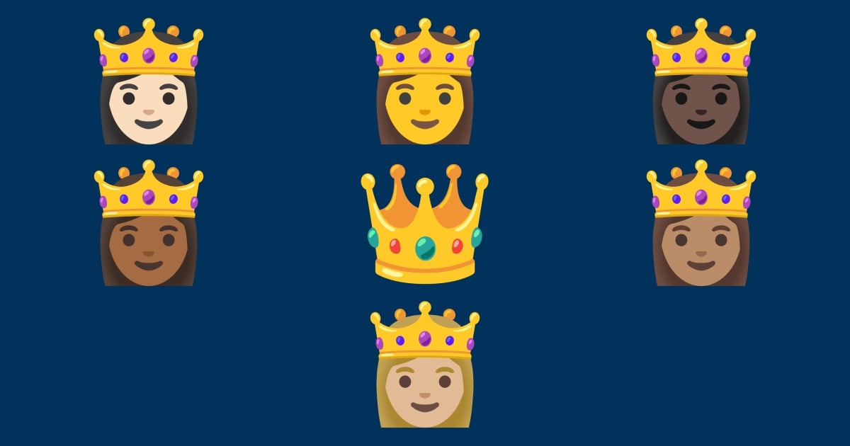 👸 Queen Emojis 👑 👸🏻 👸🏼 👸🏽 👸🏾 👸🏿