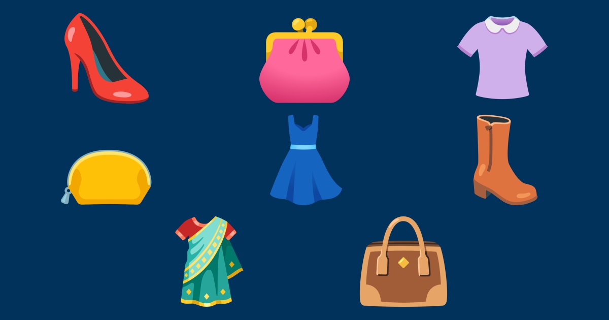 👗 Dress Emojis 🥻 👚 👛 👜 👝 👠