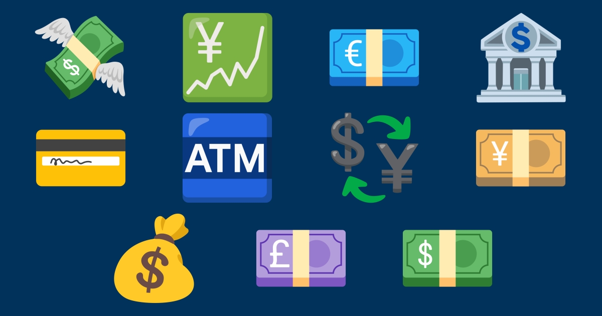 🏦 Bank Emojis 💰 💴 💵 💶 💷 💸