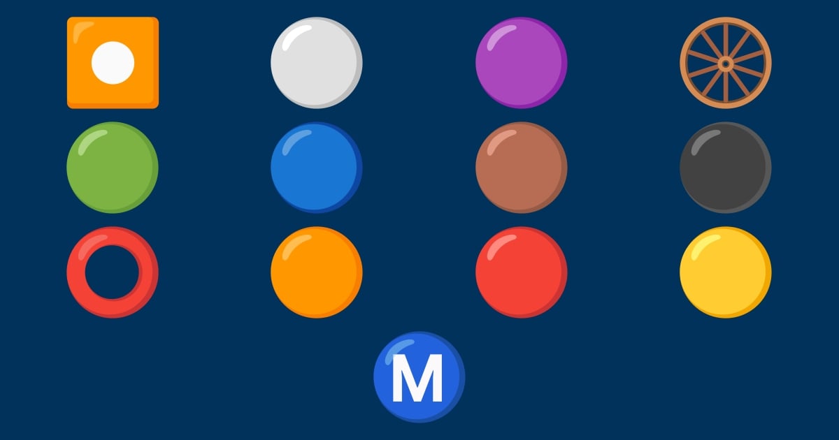 🛞 Circle Emojis ⏺️ ⭕ Ⓜ️ 🔴 🟠 🟡