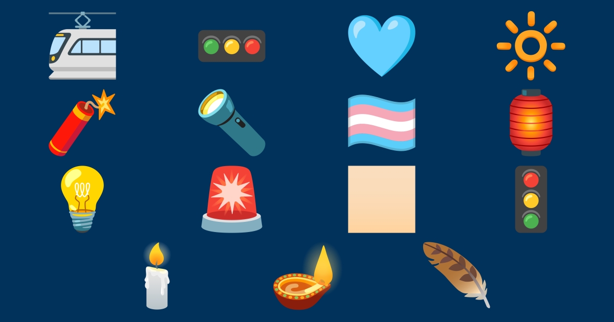 Light Emojis 🪶 🚈 🚨 🚥 🚦 🧨