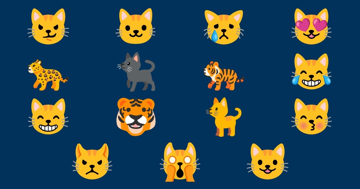 😺 Cat Emojis 😸 😹 😻 😼 😽 🙀