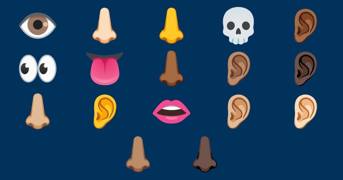 💀 Body Emojis 👂 👃 👀 👁️ 👅 👄
