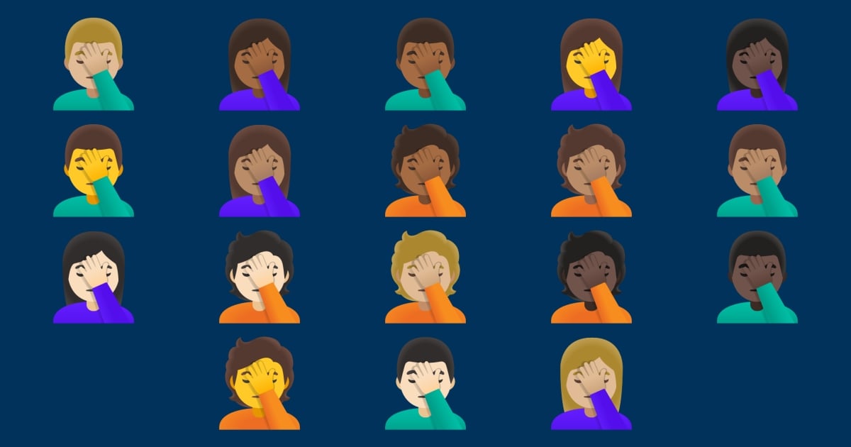 🤦 Facepalm Emojis 🤦‍♂️ 🤦‍♀️ 🤦🏻 🤦🏼 🤦🏽 🤦🏾