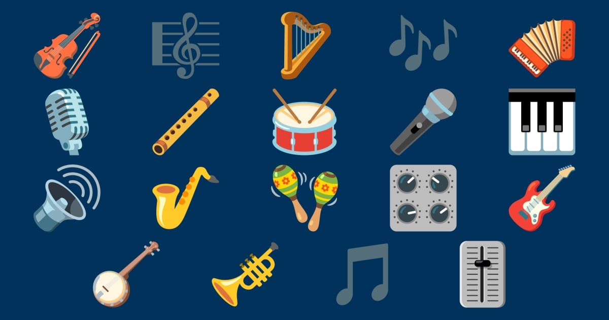 🔊 Music Emojis 🎼 🎵 🎶 🎙️ 🎚️ 🎛️