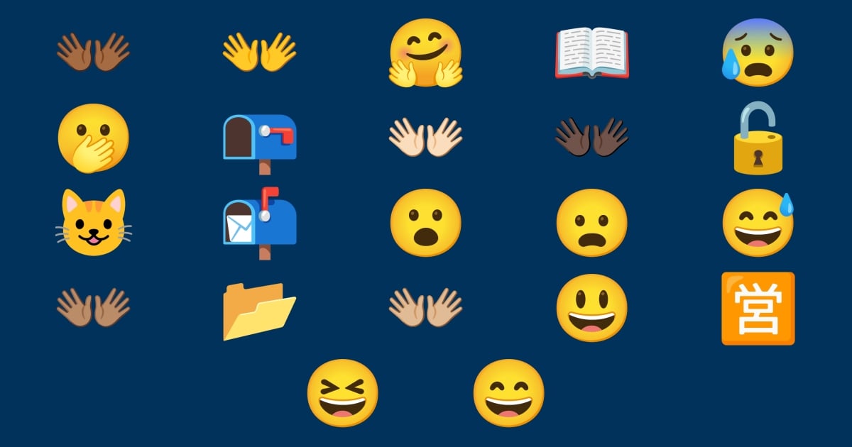 😃 Open Emojis 😄 😆 😅 🤗 🫢 😮