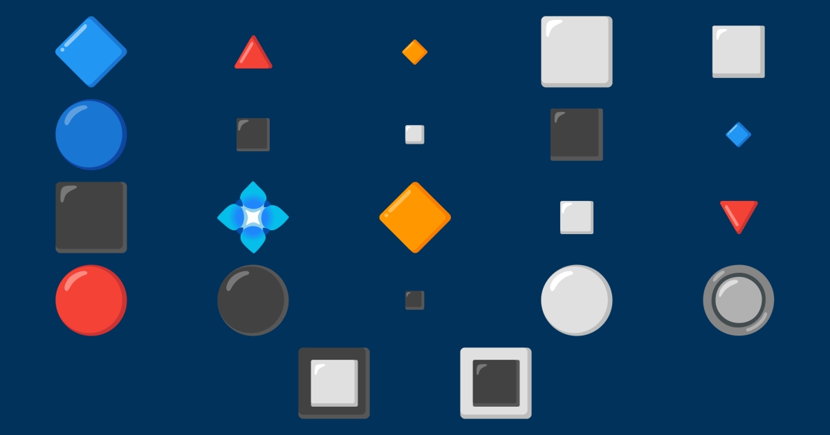 🔴 Geometric Emojis 🔵 ⚫ ⚪ ⬛ ⬜ ️