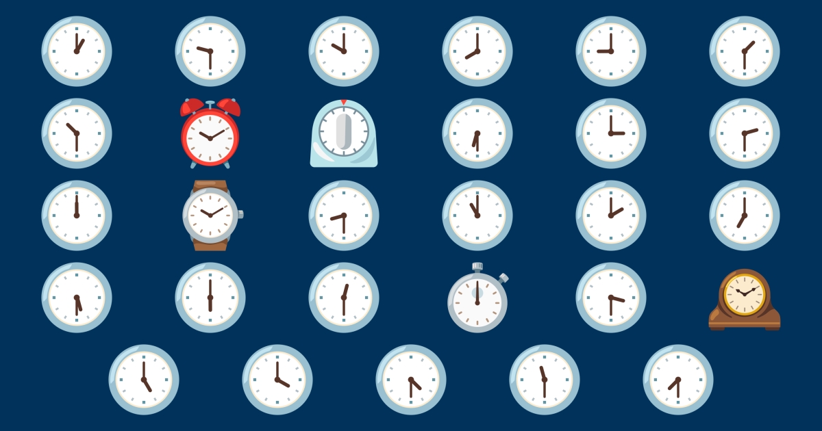 ⌚ Clock Emojis ⏰ ⏱️ ⏲️ 🕰️ 🕛 🕧