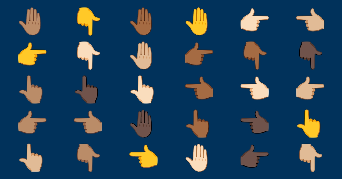 🤚 Backhand Emojis 👈 👉 👆 👇 🤚🏻 🤚🏼