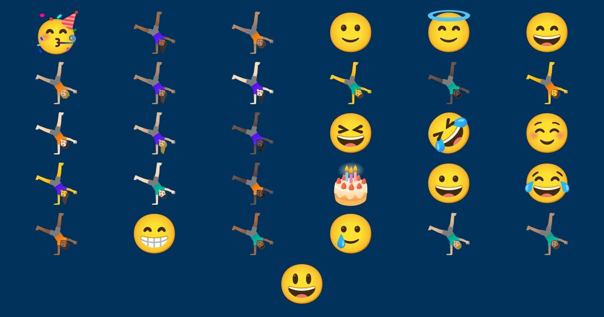 😀 Happy Emojis 😃 😄 😁 😆 🤣 😂