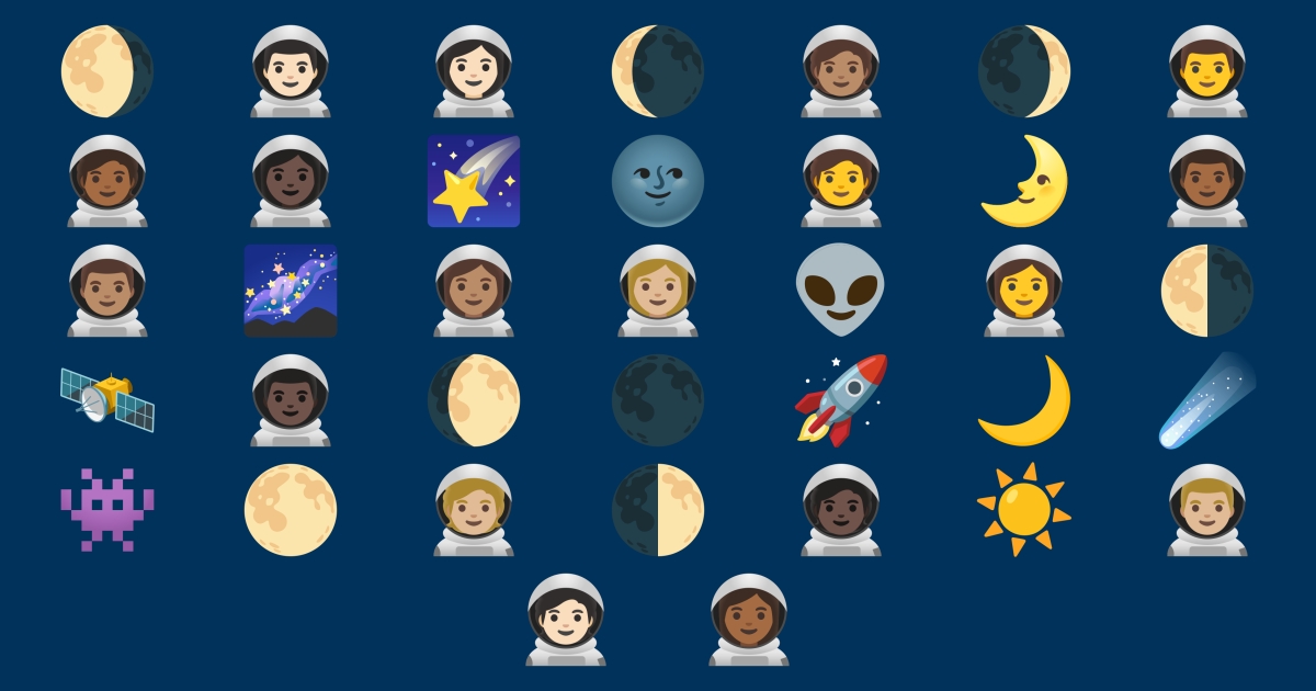 👽 Space Emojis 👾 🧑‍🚀 👨‍🚀 👩‍🚀 🛰️ 🚀