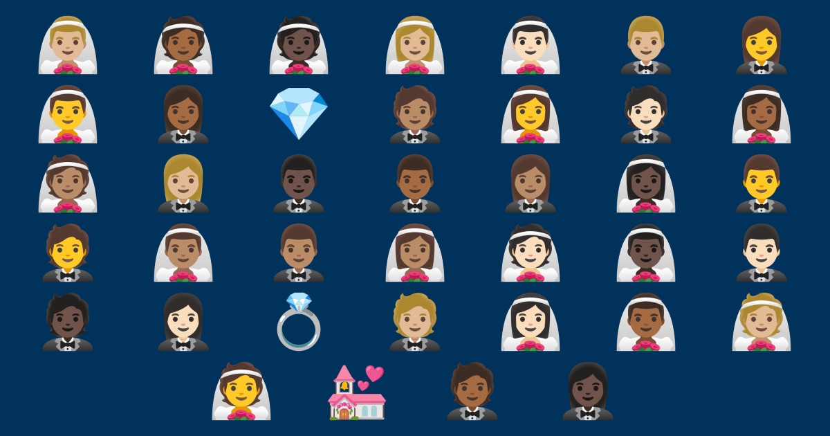 🤵 Wedding Emojis 🤵‍♂️ 🤵‍♀️ 👰 👰‍♂️ 👰‍♀️ 💒