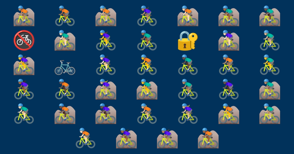 🚴 Bike Emojis 🚴‍♂️ 🚴‍♀️ 🚵 🚵‍♂️ 🚵‍♀️ 🚲