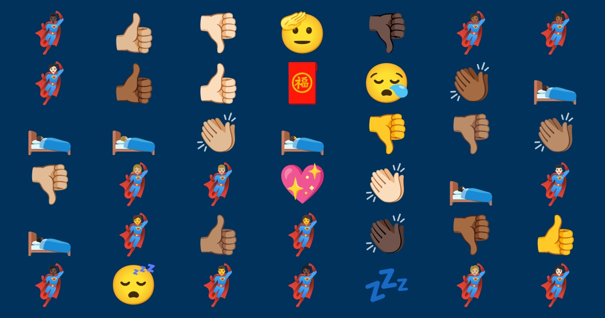 🫡 Good Emojis 😪 😴 💖 💤 👍 👎