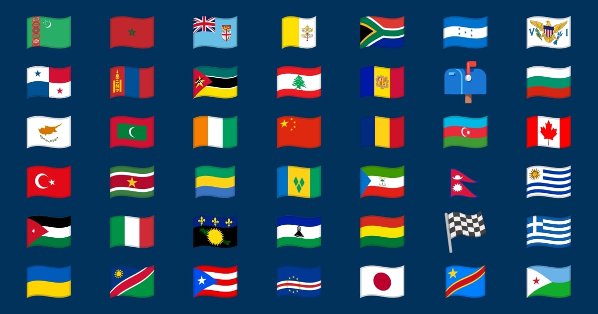 ⛳ Flag Emojis 📫 📪 📬 📭 🏁 🚩
