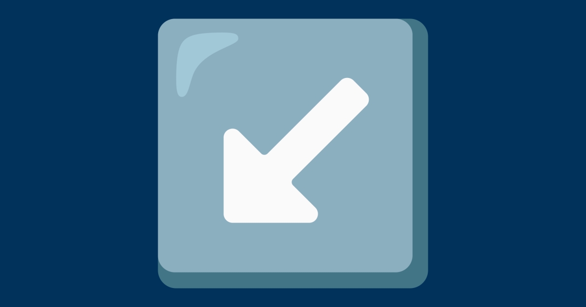 ↙️ nach links unten Emojis