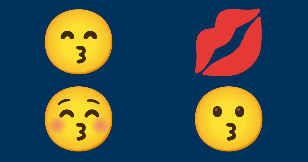 😗 knutsch Emojis 😚 😙 💋