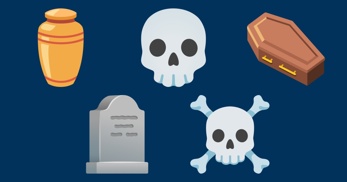 💀 tot Emojis ☠️ ⚰️ 🪦 ⚱️