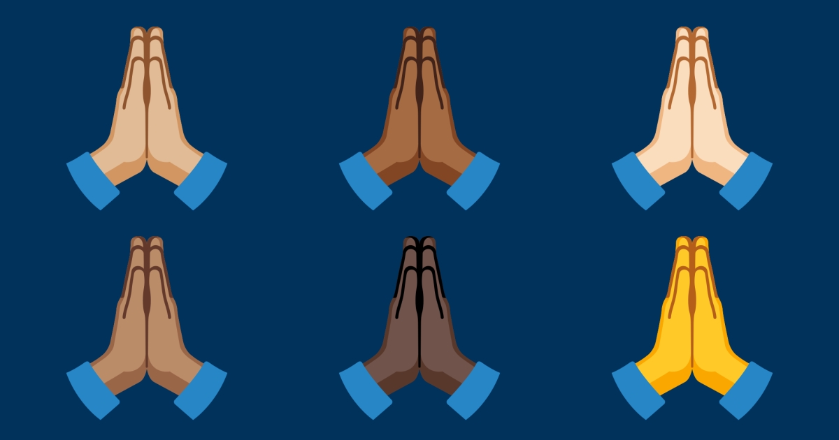 🙏 danken Emojis 🙏🏻 🙏🏼 🙏🏽 🙏🏾 🙏🏿