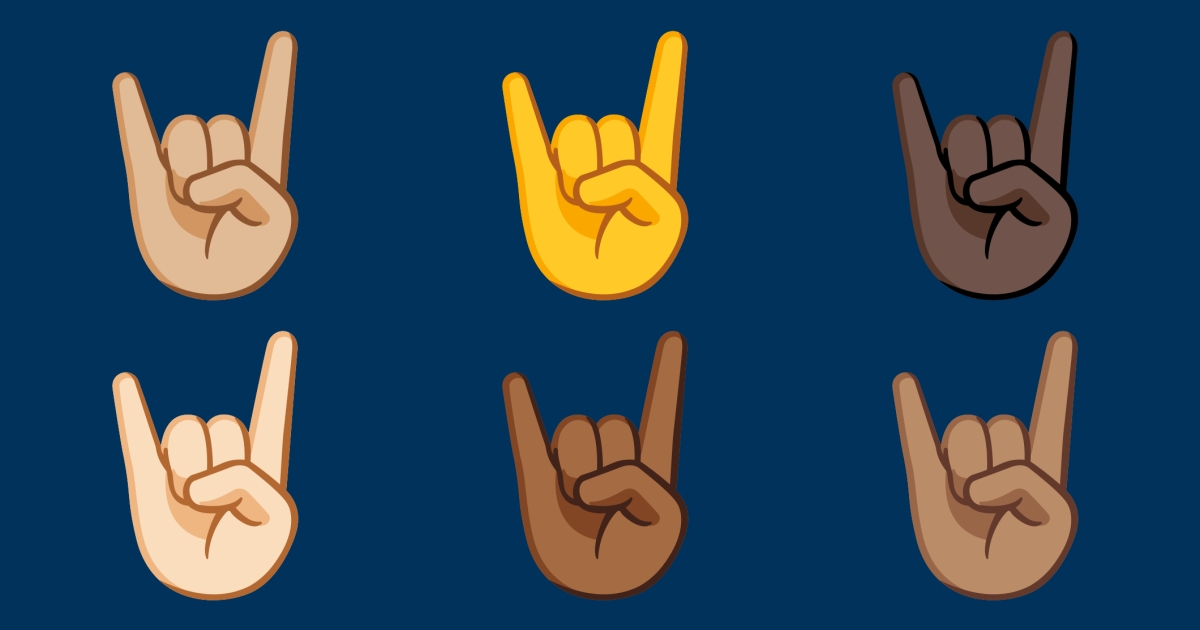 🤘 Pommesgabel Emojis 🤘🏻 🤘🏼 🤘🏽 🤘🏾 🤘🏿