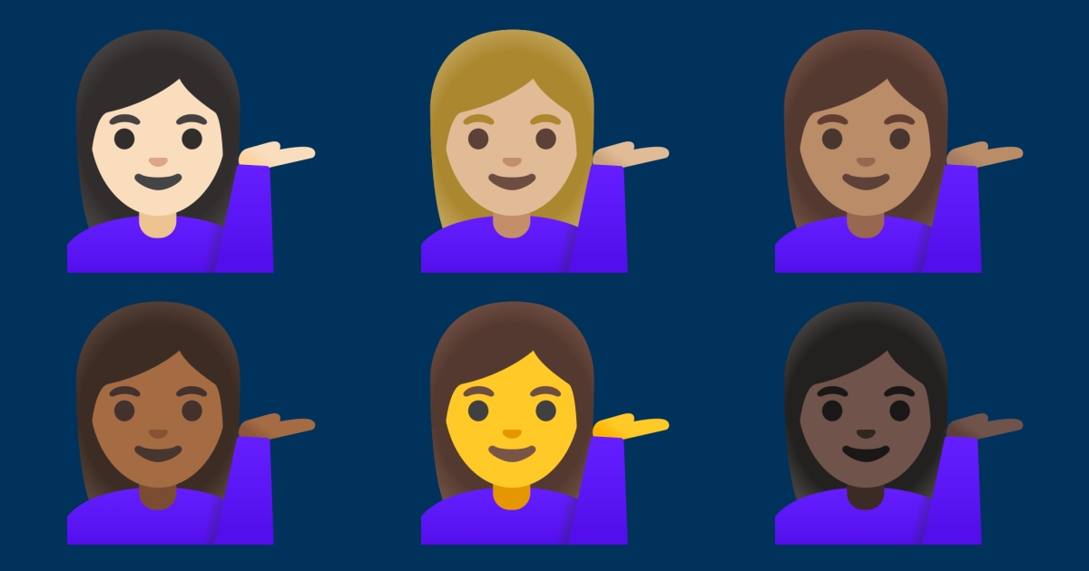 💁‍♀️ Infoschalter-Mitarbeiterin Emojis 💁🏻‍♀️ 💁🏼‍♀️ 💁🏽‍♀️ 💁🏾‍♀️ 💁🏿‍♀️