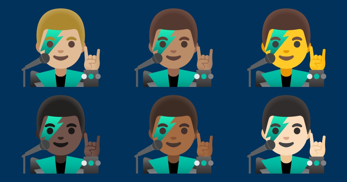 👨‍🎤 Schauspieler Emojis 👨🏻‍🎤 👨🏼‍🎤 👨🏽‍🎤 👨🏾‍🎤 👨🏿‍🎤