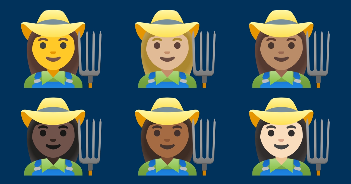 👩‍🌾 Bäuerin Emojis 👩🏻‍🌾 👩🏼‍🌾 👩🏽‍🌾 👩🏾‍🌾 👩🏿‍🌾