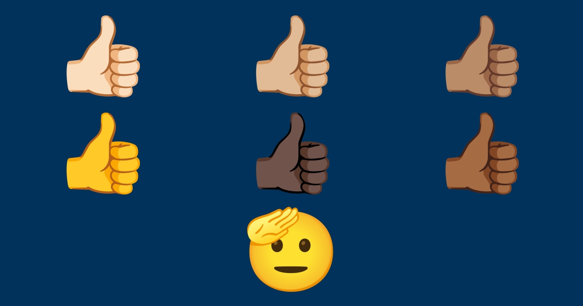 🫡 jawohl Emojis 👍 👍🏻 👍🏼 👍🏽 👍🏾 👍🏿