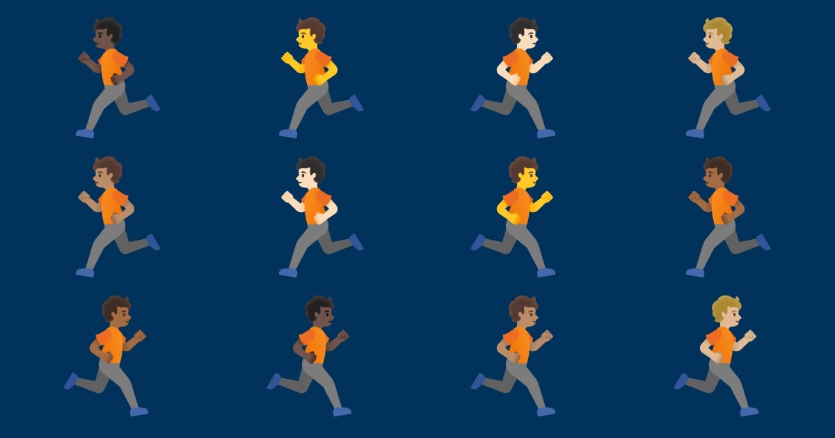 🏃 eilig Emojis 🏃‍ ️ 🏃🏻 🏃🏼 🏃🏽 🏃🏾 🏃🏿