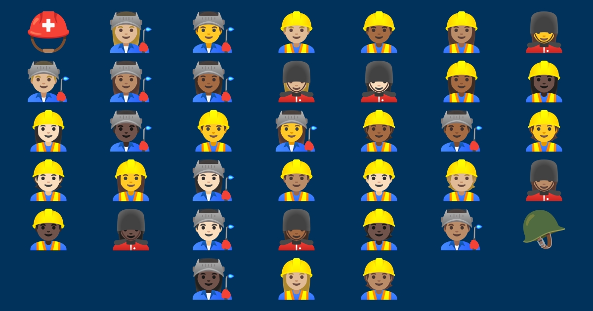 👨‍🏭 Helm Emojis 👩‍🏭 💂‍♀️ 👷 👷‍♂️ 👷‍♀️ 🪖