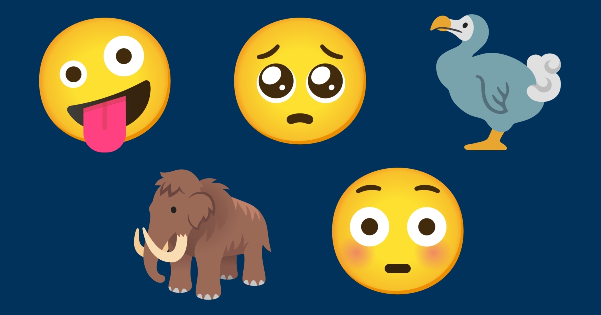 🤪 groß Emojis 😳 🥺 🦣 🦤