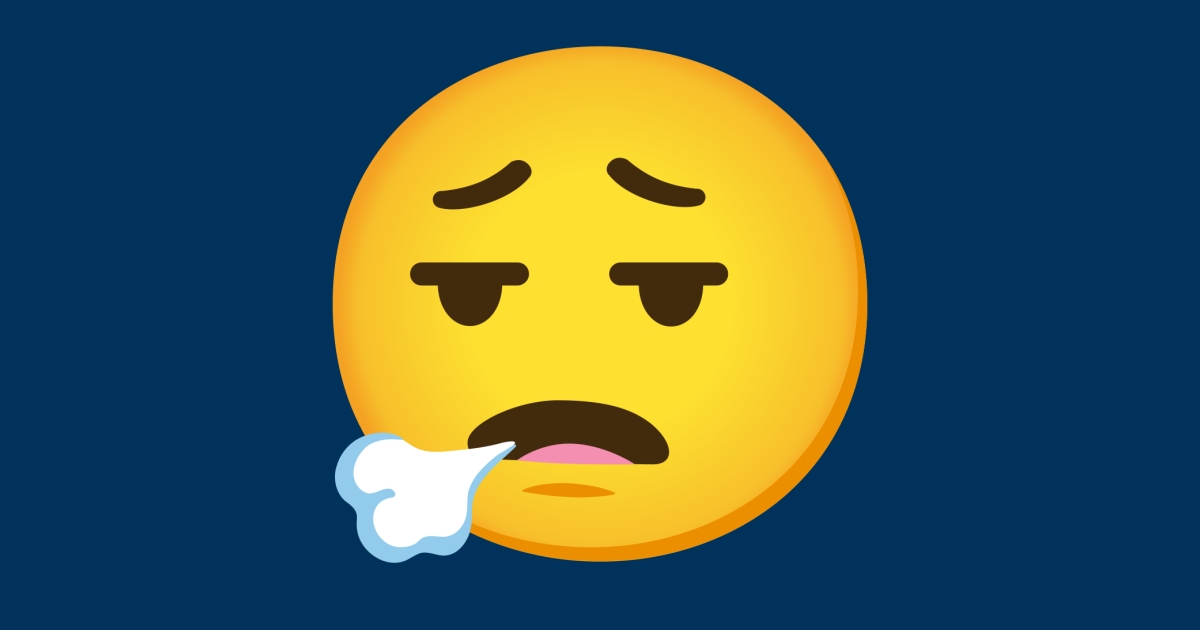 😮‍💨 Exténué Emojis
