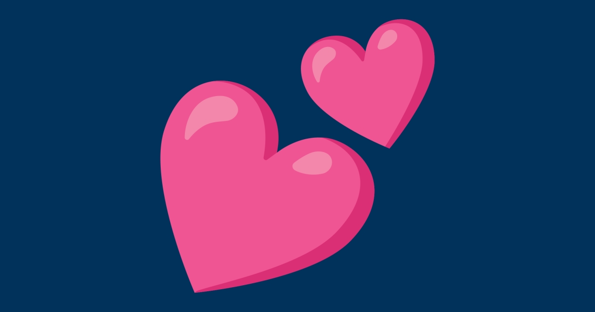 💕 Deux Cœurs Roses Emojis