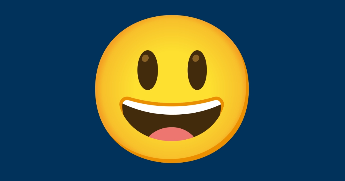 😃 Visage Très Souriant Avec La Bouche Ouverte Emojis