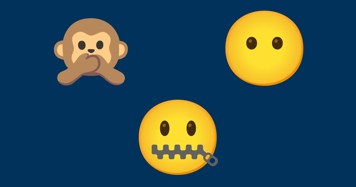 🤐 Se Taire Emojis 😶 🙊