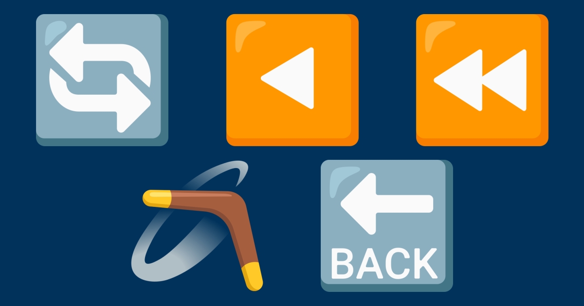 🪃 Retour Emojis 🔄 🔙 ️ ⏪