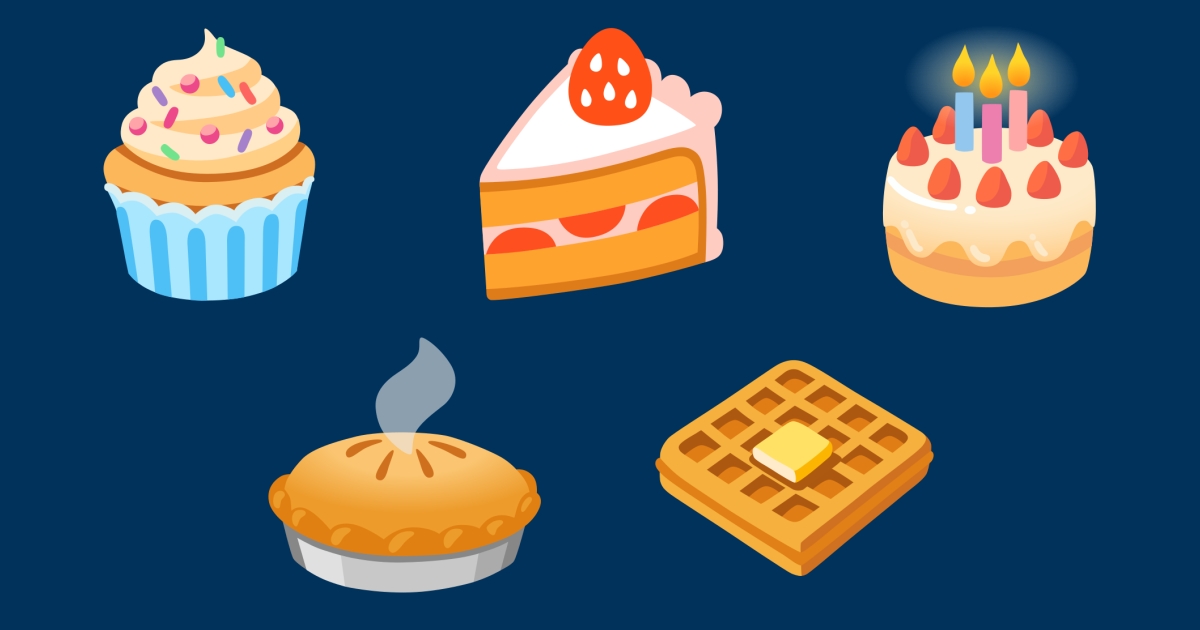 🧇 Pâtisserie Emojis 🎂 🍰 🧁 🥧