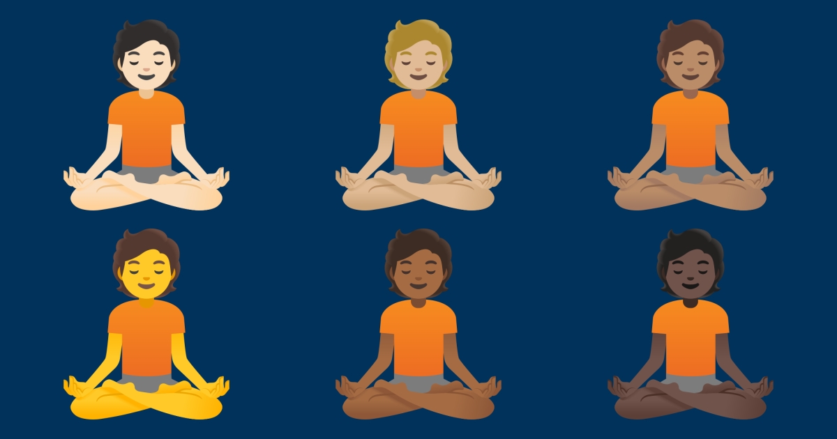 🧘 Personne Dans La Posture Du Lotus Emojis 🧘🏻 🧘🏼 🧘🏽 🧘🏾 🧘🏿