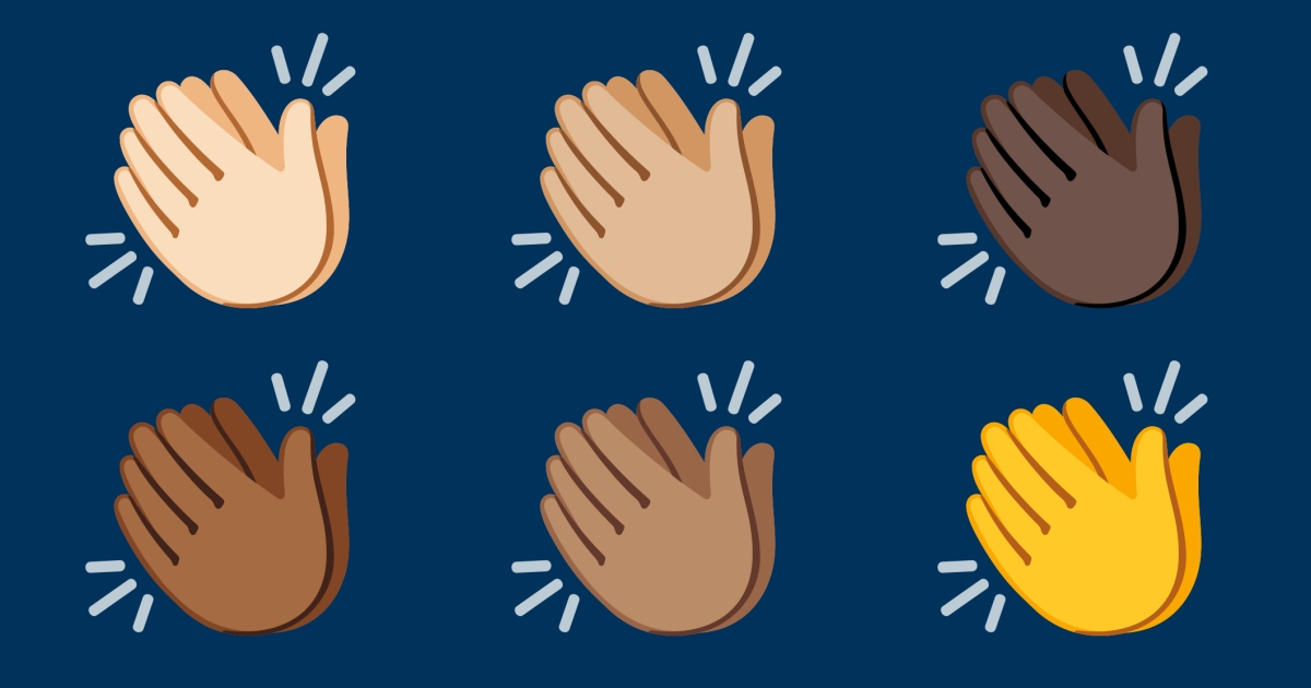 👏 Bien Joué Emojis 👏🏻 👏🏼 👏🏽 👏🏾 👏🏿