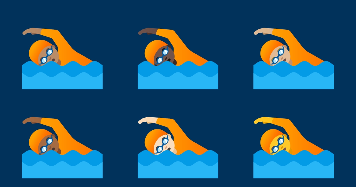 🏊 Crawl Emojis 🏊🏻 🏊🏼 🏊🏽 🏊🏾 🏊🏿