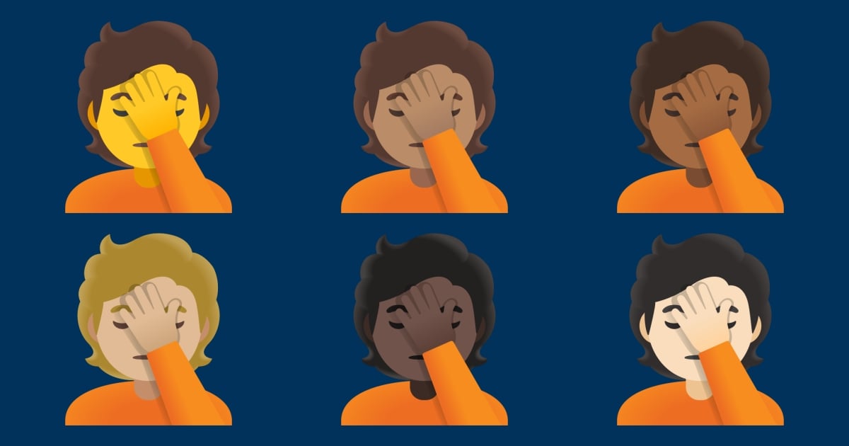 🤦 J’en Peux Plus Emojis 🤦🏻 🤦🏼 🤦🏽 🤦🏾 🤦🏿