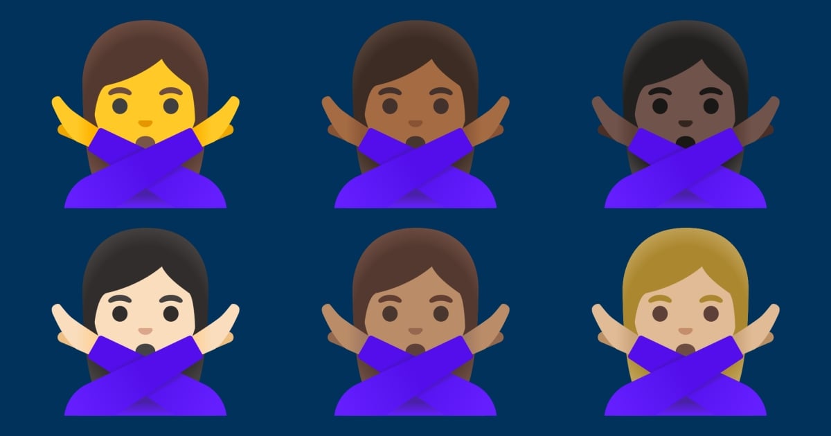 🙅‍♀️ Femme Faisant Un Geste D’interdiction Emojis 🙅🏻‍♀️ 🙅🏼‍♀️ 🙅🏽‍♀️ 🙅🏾 ...