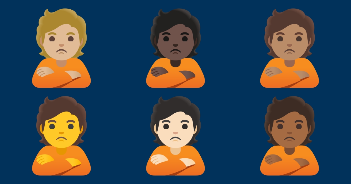 🙎 Personne Qui Boude Emojis 🙎🏻 🙎🏼 🙎🏽 🙎🏾 🙎🏿